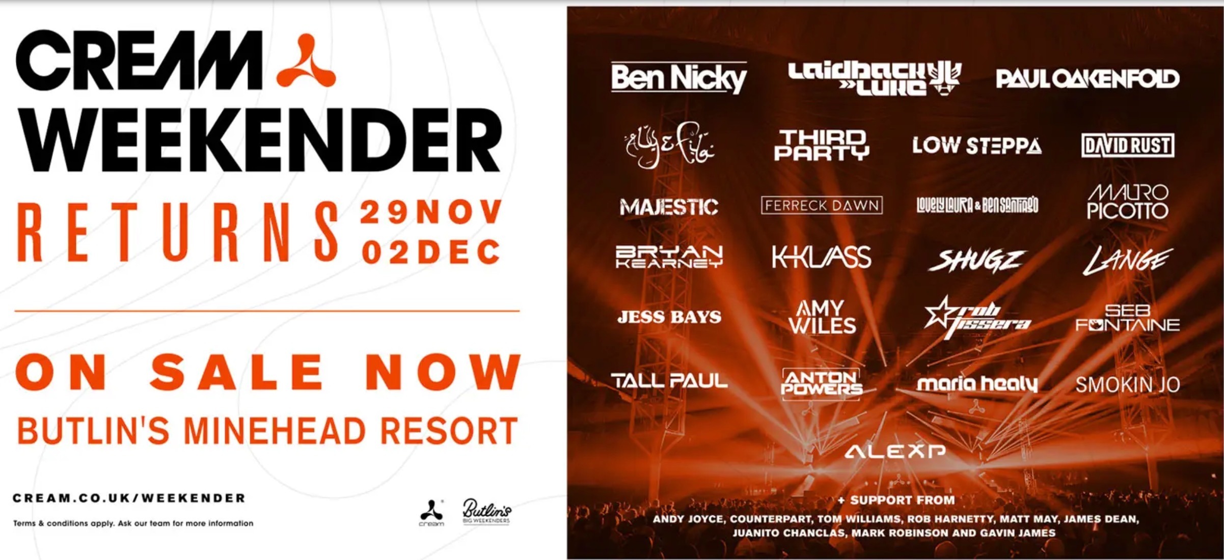 Cream Weekender 2024 | Butlins,Minehead - Hello Trance